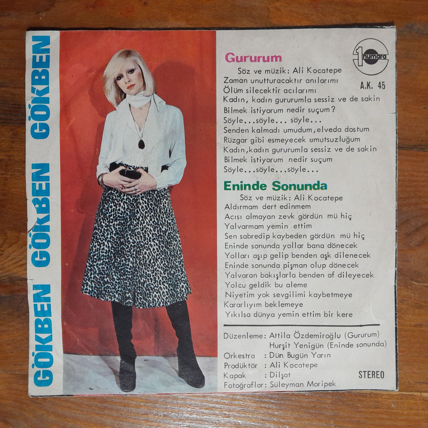GÖKBEN - Gururum / Eninde Sonunda (PLAK) | sadeceplak
