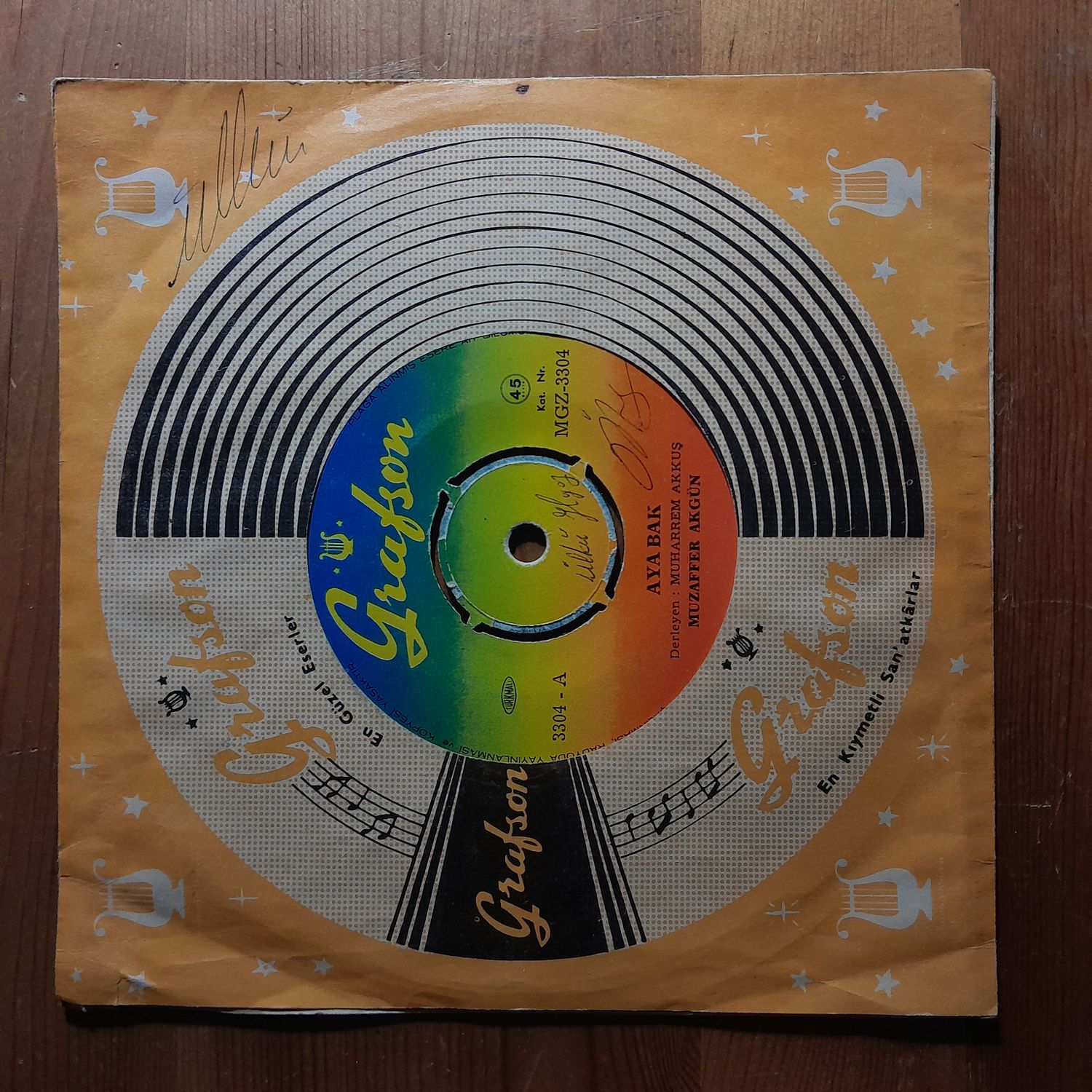 MUZAFFER AKGÜN - Kağızman'a Ismarladım / Aya Bak (PLAK) | sadeceplak