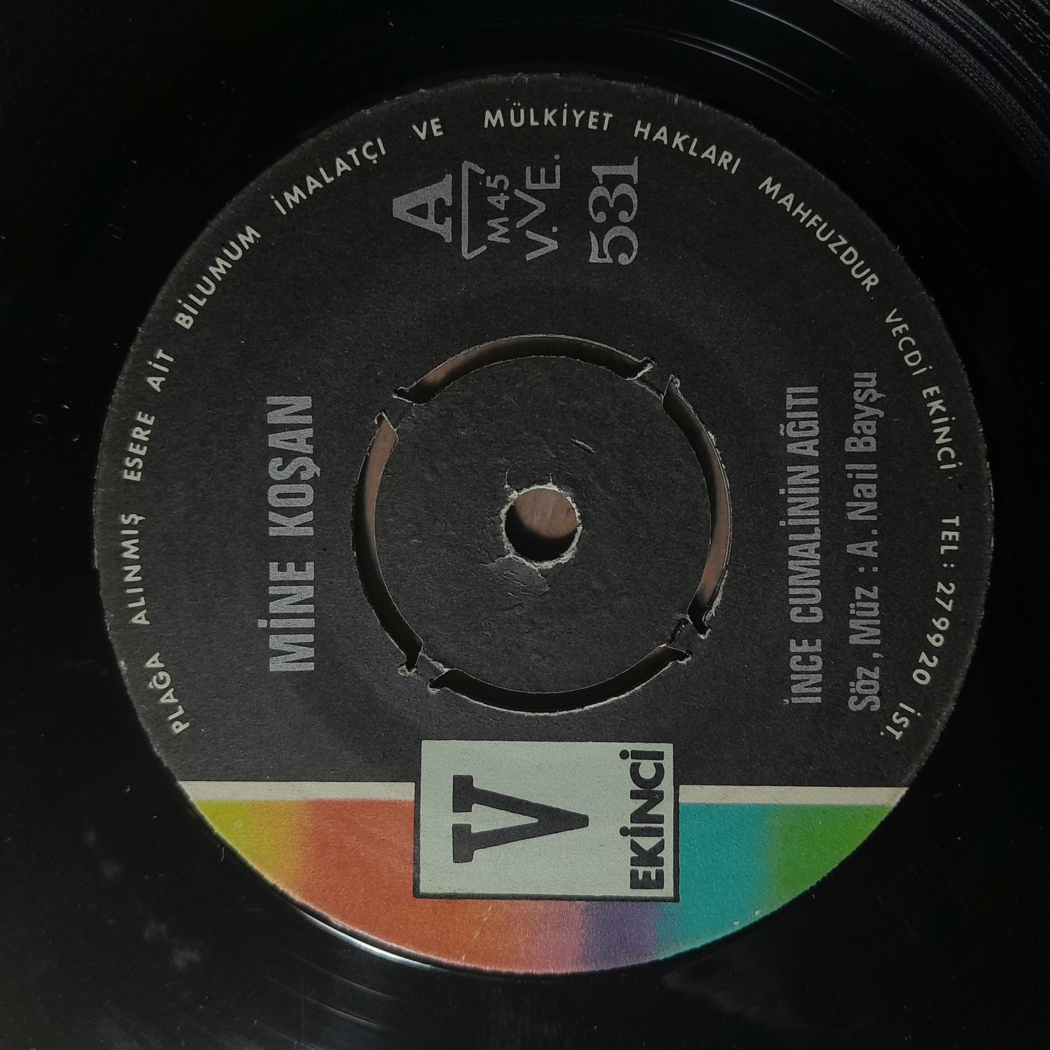 MİNE KOŞAN - İnce Cumali'nin Ağıtı / Beklettin Beni (PLAK) | sadeceplak