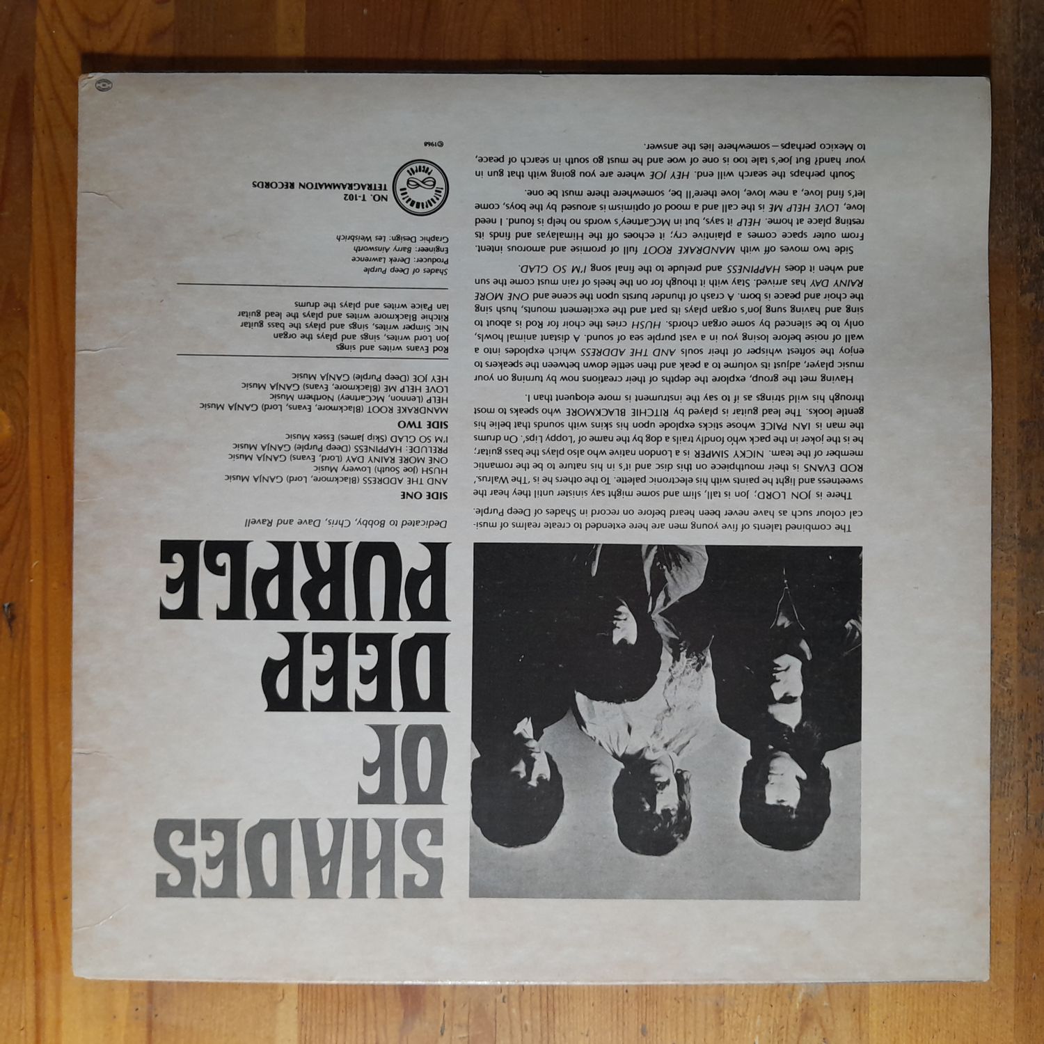 DEEP PURPLE - Shades Of Deep Purple (PLAK) | sadeceplak